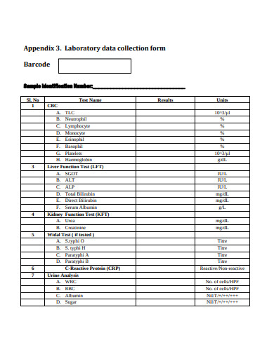 FREE 10 Research Data Collection Form Templates In MS Word PDF