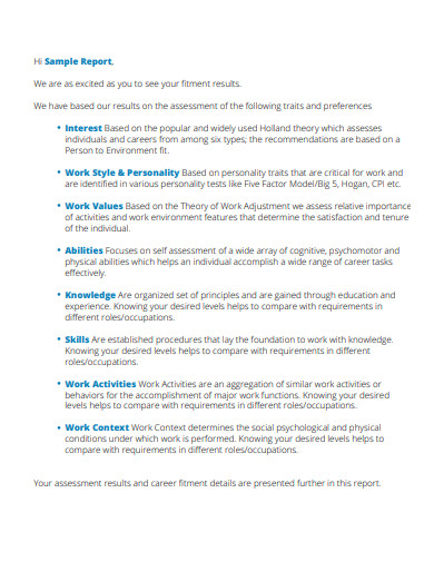 8+ Psychometric Report Templates in PDF | DOC