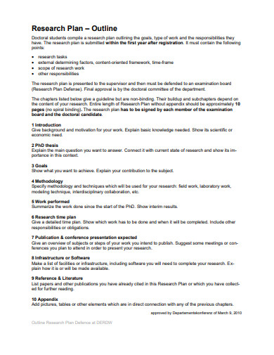 12+ Research Work Plan Templates in PDF | MS Word