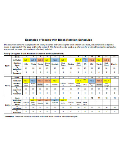 10+ Schedule Rotation Templates in PDF | DOC
