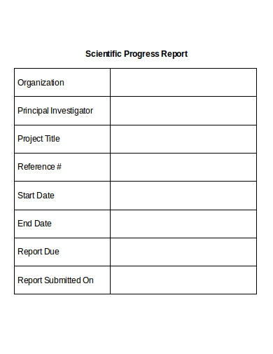 12+ Research Progress Report Templates in PDF | MS Word