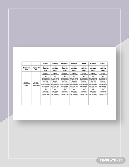 Excel Roster Template - 11+ Excel Documents Download