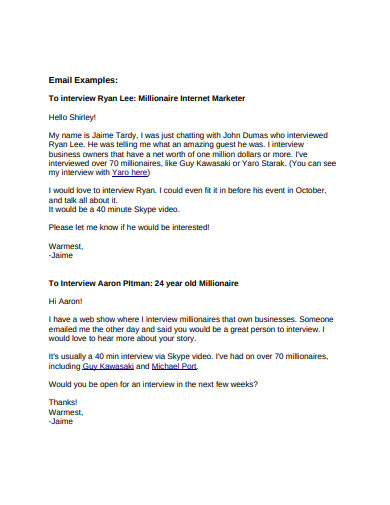 Acknowledgement Of Interview Invitation