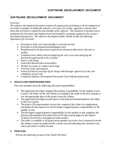 FREE 10+ Software Documentation Templates in PDF | MS Word