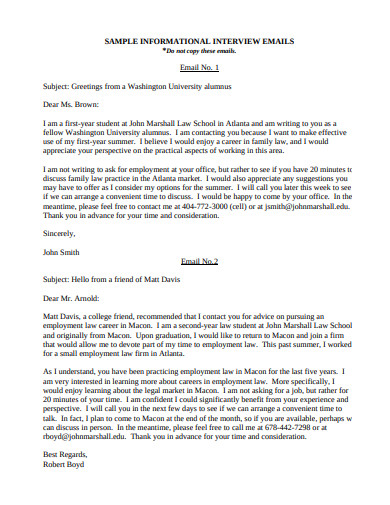 10 Interview Invitation Email Templates In PDF DOC