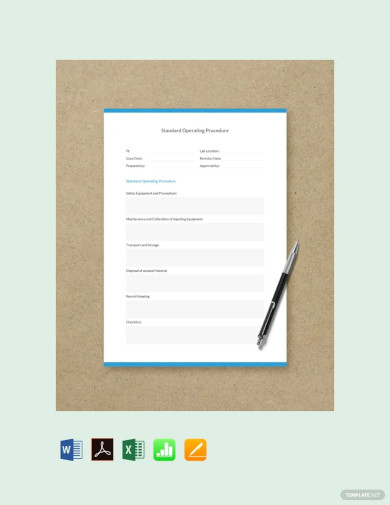 15+ Standard Operating Procedure Templates - PDF, DOC