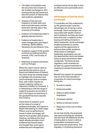 FREE 8+ Stock Research Report Templates in PDF | MS Word | XLS