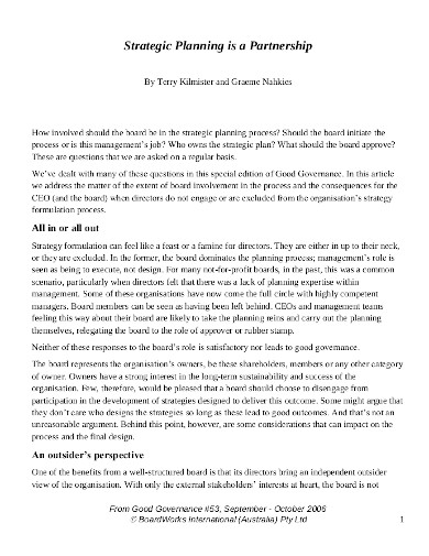 10+ Partnership Planning Templates in PDF | Word