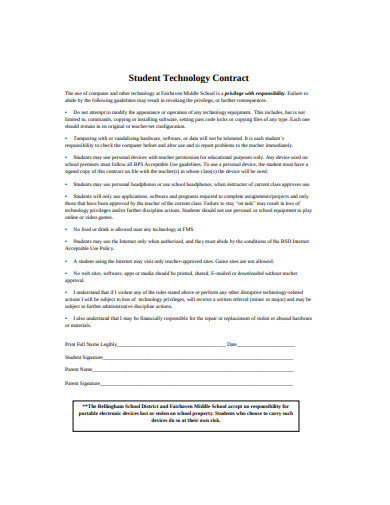 11+ Student Technology Use Agreement Templates in DOC | PDF