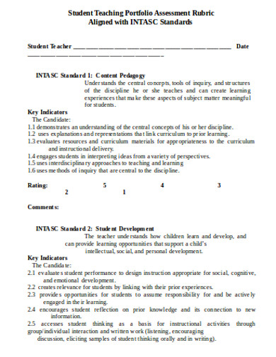 10+ Portfolio Assessment Templates in PDF | Word