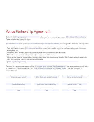 8+ Event Partnership Agreement Templates in PDF | DOC