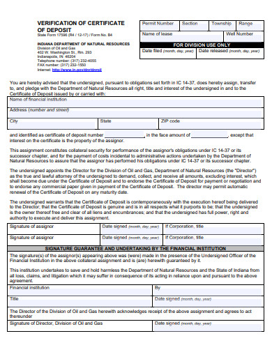 10+ Certificates of Deposit Templates in PDF | DOC