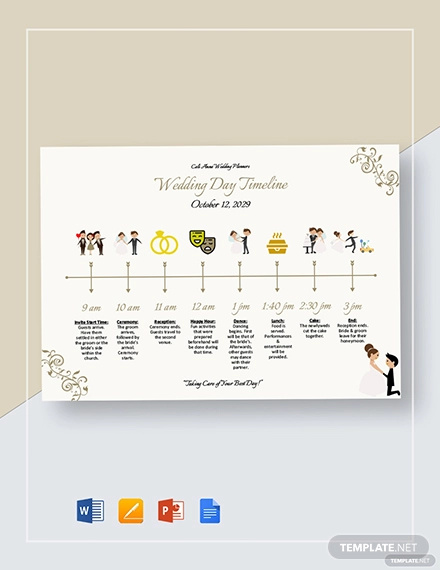 32+ Wedding Timeline Templates -Word, Excel, PDF, PSD, Vector EPS
