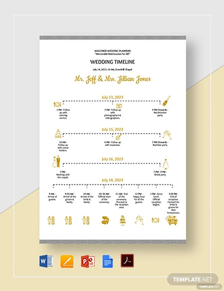 32+ Wedding Timeline Templates -Word, Excel, PDF, PSD, Vector EPS