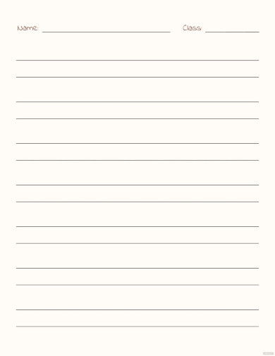 39+ Printable Lined Paper Templates