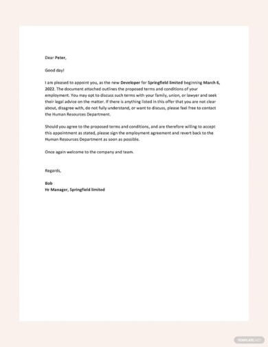 Free appointment Letters - 52+ Free Word, PDF Documents Download