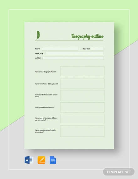 24+ Autobiography Outline Templates & Samples - DOC, PDF