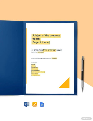 38+ FREE Sample Construction Report Templates - Word, Docs, Pages