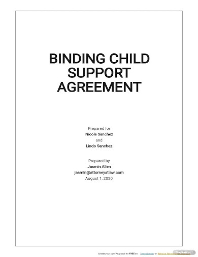 15+ Child Support Agreement Templates - PDF, DOC