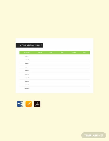 33+ Blank Chart Templates in PDF | Word | Excel | Numbers | Pages ...