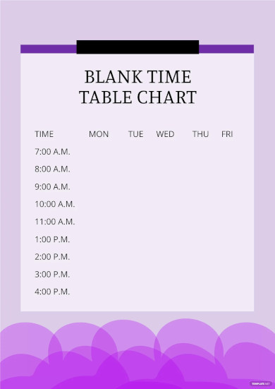 15+ Blank Table Templates - PDF, DOC, Excel