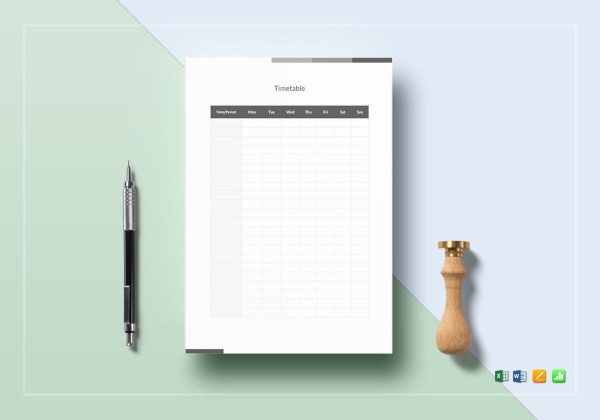 15+ Blank Table Templates - PDF, DOC, Excel