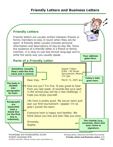 How To Write A Letter To A Friend Format