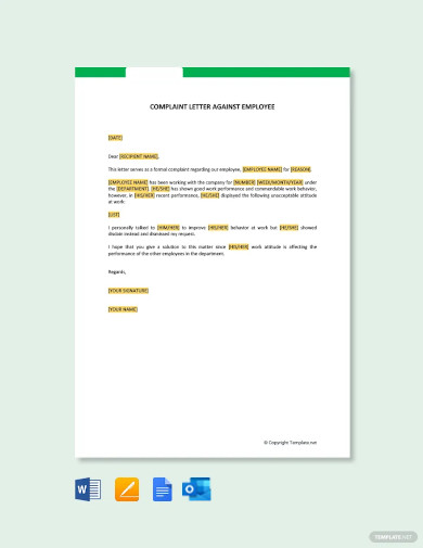 Complaint Letter - 37+ Free Word, PDF Format Download!