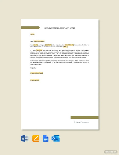 Complaint Letter - 37+ Free Word, PDF Format Download!