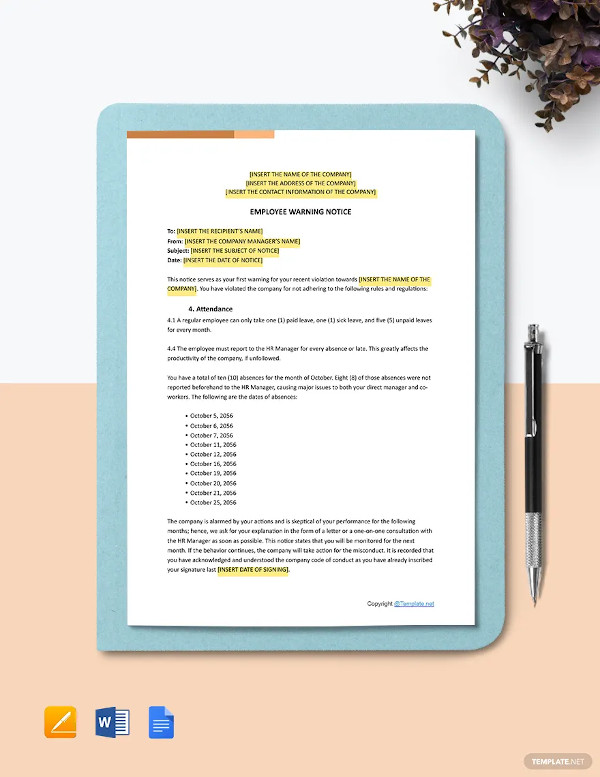 12+ Employees Write-Up Templates - Word, PDF