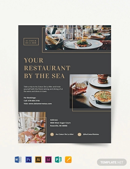 68+ Restaurant Flyer Templates - Word, PDF, PSD, EPS, InDesign | Free ...