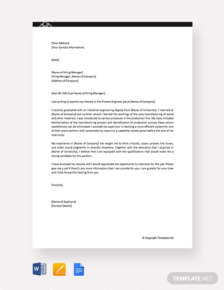 15+ Internship Job Application Letters- Free Word, PDF Format Download