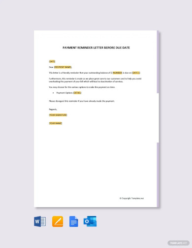 Payment Letter Template 38 Free PDF Documents Download