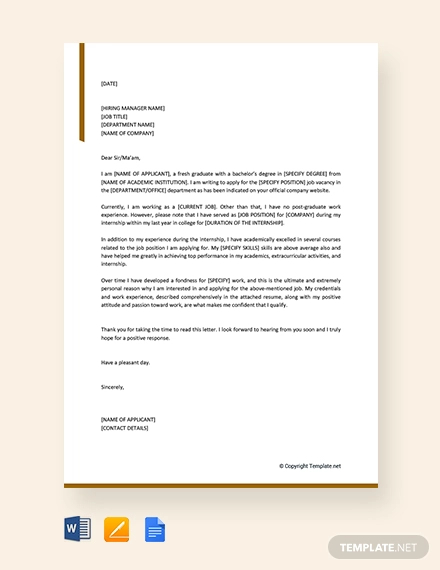 20 Job Application Letter Templates For Employment PDF DOC