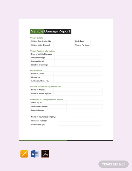 16+ Vehicle Report Templates - PDF, Docs, Word