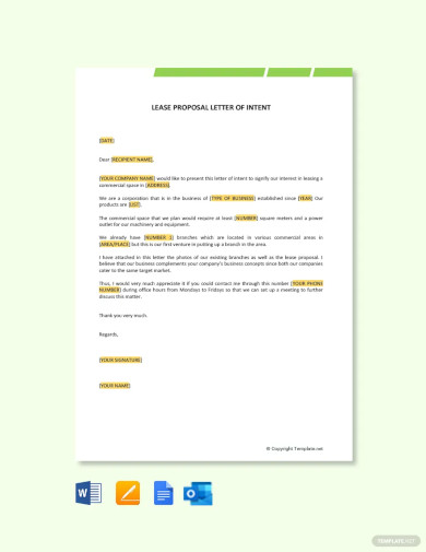 29+ Sample Free Letter of Intent Templates - PDF, Word