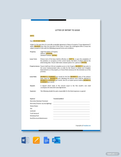 29+ Sample Free Letter of Intent Templates - PDF, Word