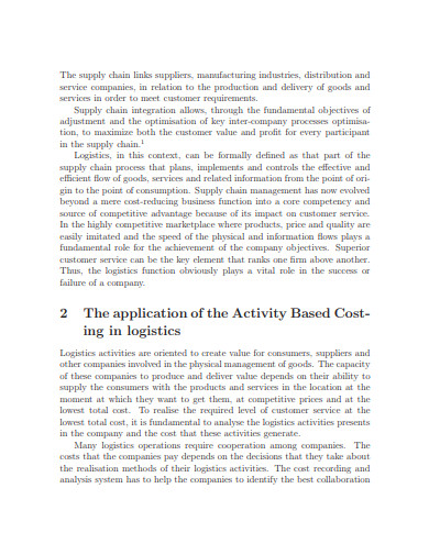 11+ Logistics Cost Analysis Templates in PDF | DOC