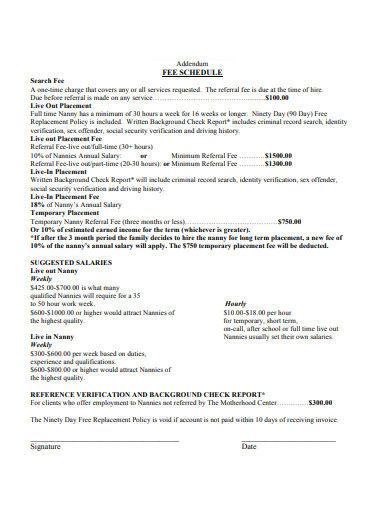 9+ Nanny Schedule Templates in PDF | DOC