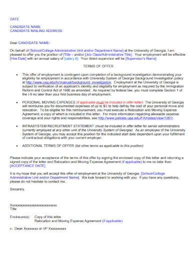 Contract Offer Letter Templates - 14+ Word, PDF Format Download!