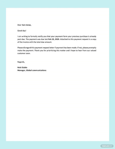 Payment Letter Template- 38+ Free PDF Documents Download