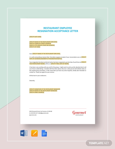 20+ Employee Resignation Letter Templates - PDF, DOC