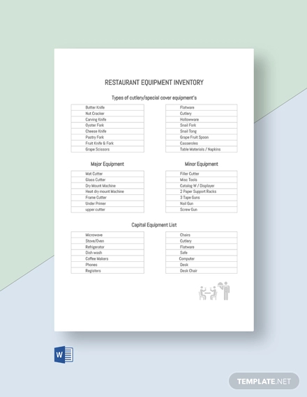 19+ Restaurant Inventory Templates – Sample, Example, Format Download