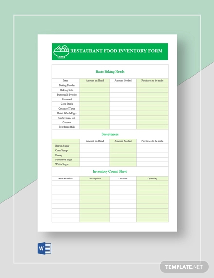 19+ Restaurant Inventory Templates – Sample, Example, Format Download