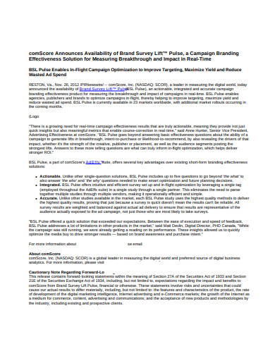 8+ Brand Awareness Survey Templates in PDF