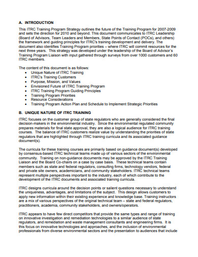 10+ Training Strategy Plan Templates in PDF | DOC