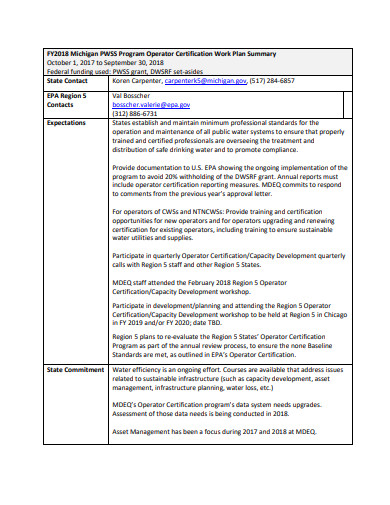 8+ Training Work Plan Templates in PDF | DOC