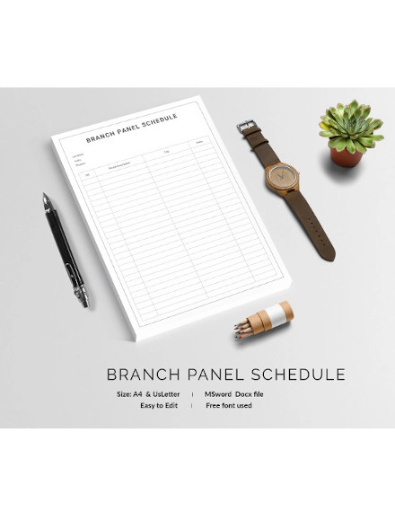 19+ Panel Schedule Templates - DOC, PDF