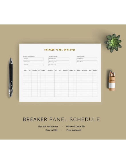 19+ Panel Schedule Templates - DOC, PDF