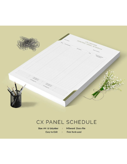 19+ Panel Schedule Templates - DOC, PDF